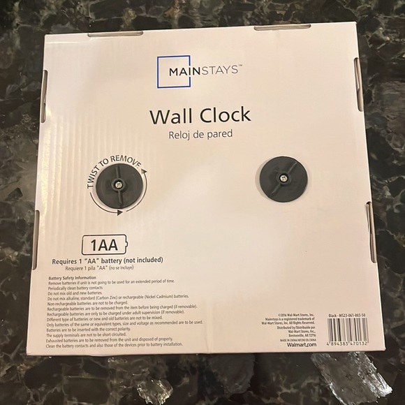 Mainstays | Wall Decor | Mainstays Wall Clock | Poshmark